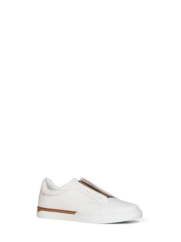 Fendi White Smooth Leather City Low-top Sneakers - Multicolor