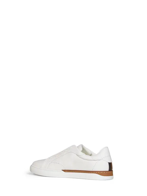 Fendi White Smooth Leather City Low-top Sneakers - Multicolor