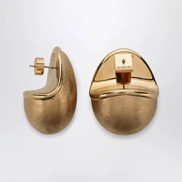 Jacquemus Raisin" Grape-shaped Earrings In Gold-plated Copper