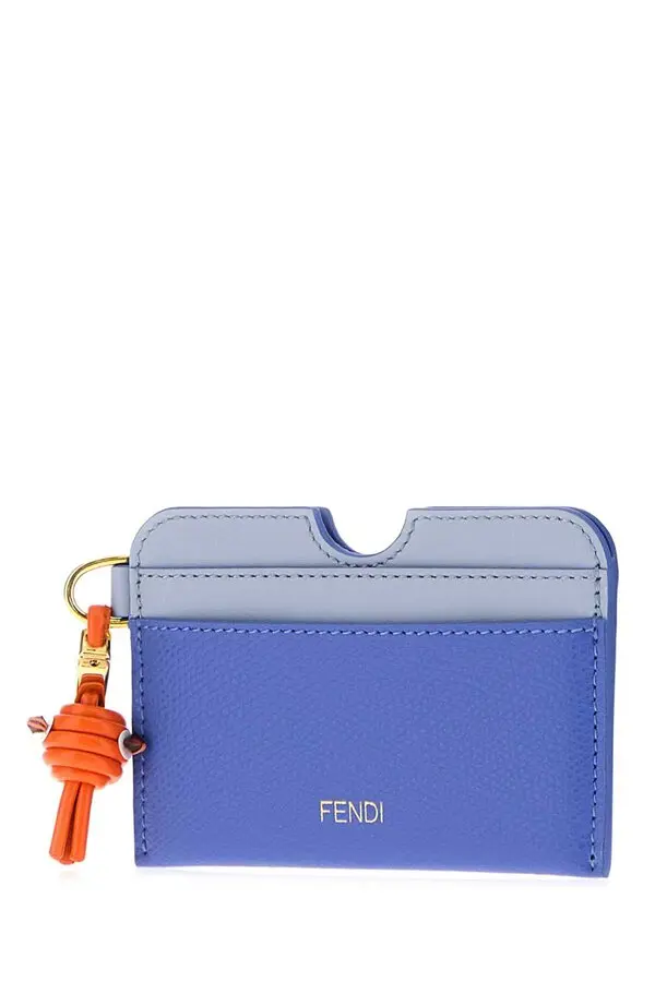 Fendi Two-tone Leather Card Holder - Multicolor
