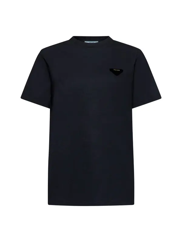Prada Abbigliamento Logo Cotton T-shirt