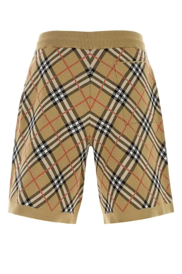 Burberry Embroidered Knit Bermuda Shorts