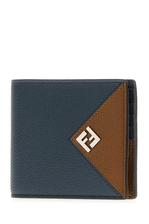 Fendi Navy Leather Lui Wallet