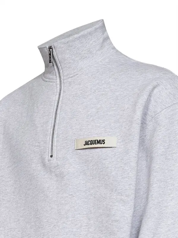 Jacquemus Zipped-rollneck Sweatshirt
