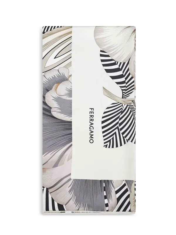 FERRAGAMO Brezza Print Silk Twill Scarf