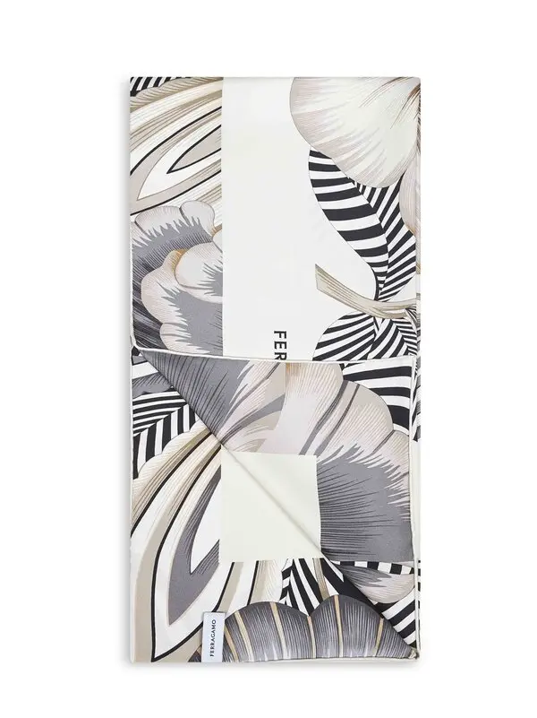 FERRAGAMO Brezza Print Silk Twill Scarf