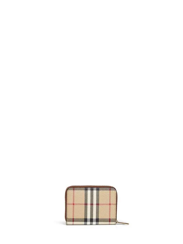 Burberry Archive Beige Check Zipped Small Wallet