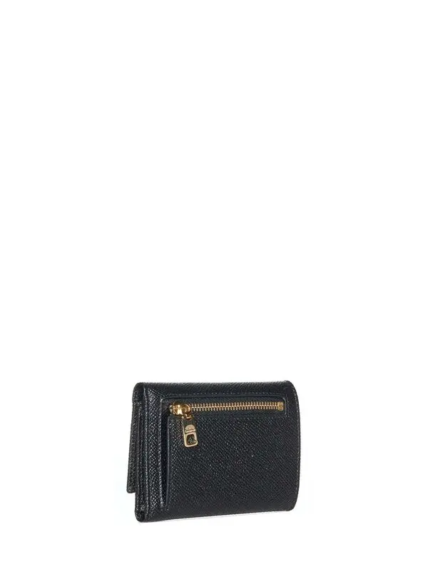 Dolce & Gabbana Black Dauphine Leather Wallet