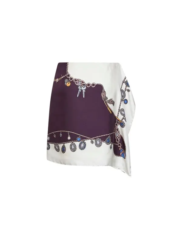 Versace Twill Mini Skirt - Multicolor