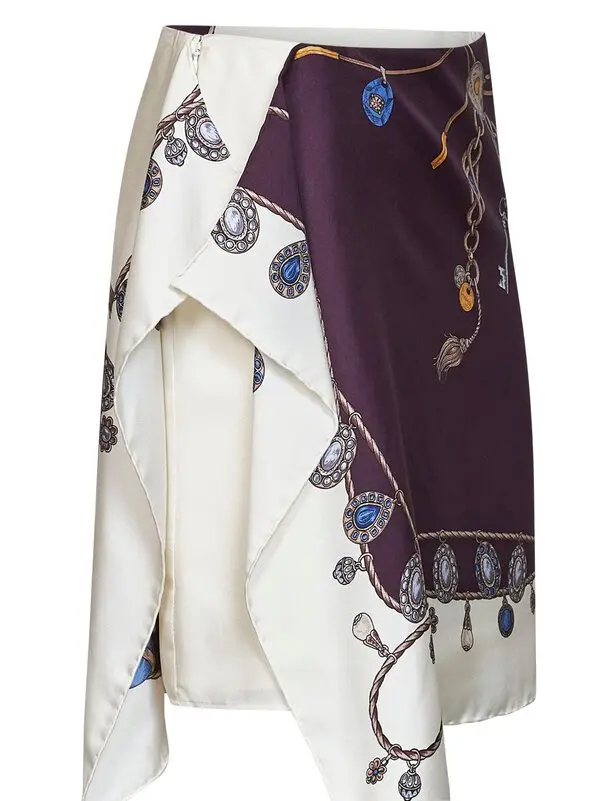 Versace Twill Mini Skirt - Multicolor