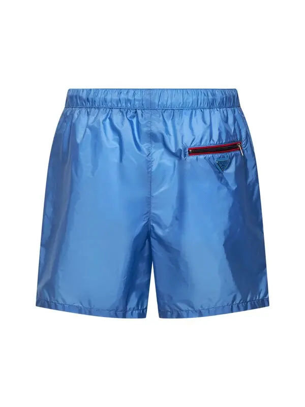 Prada Varie Light Blue Re-nylon Swim Shorts