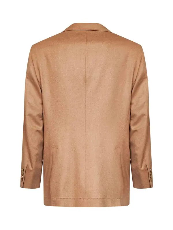 Brunello Cucinelli Camel Camel Hair Tailor One-and-a-half-breasted Jacket