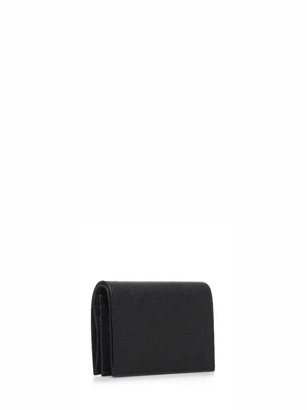 Prada Accessori Pelletteria Black Saffiano Small Wallet