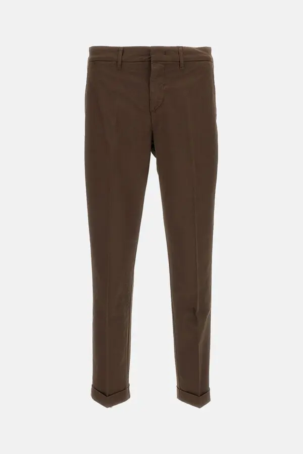 FAY Slim Fit Trousers In Cotton Stretch