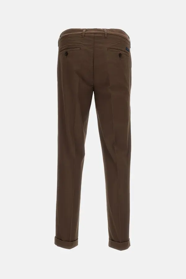 FAY Slim Fit Trousers In Cotton Stretch