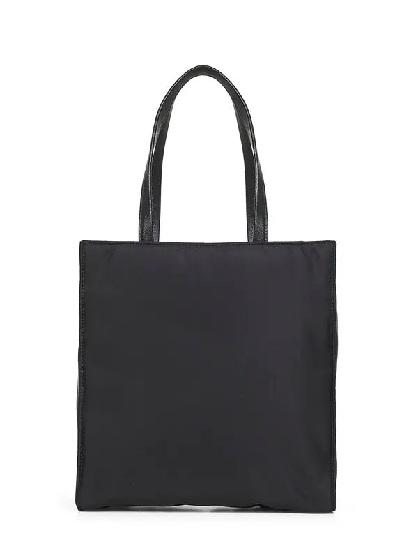 Prada Borse Black Shopping Bag With Shoulder Strap