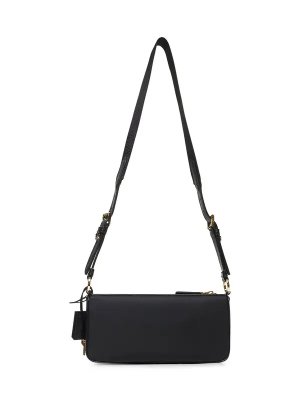 Prada Small Shoulder Bag With Zip And Padlock Fastening - Multicolor