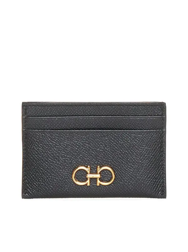 FERRAGAMO Gancini Leather Card Holder - Multicolor