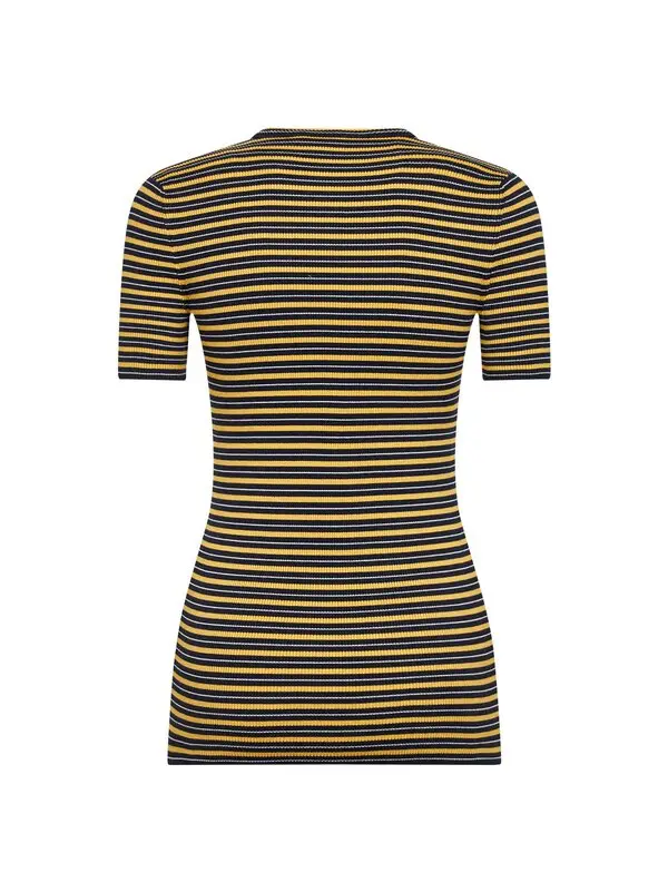 Prada Ribbed Knit Striped Sweater