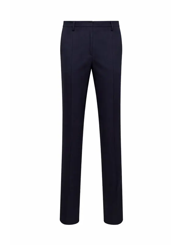Prada Cotton Chino Straight Trousers - Multicolor