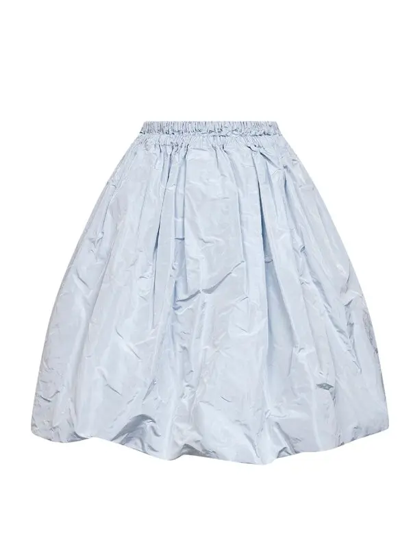 Prada Light Blue Silk Technical Taffeta Short Skirt - Multicolor