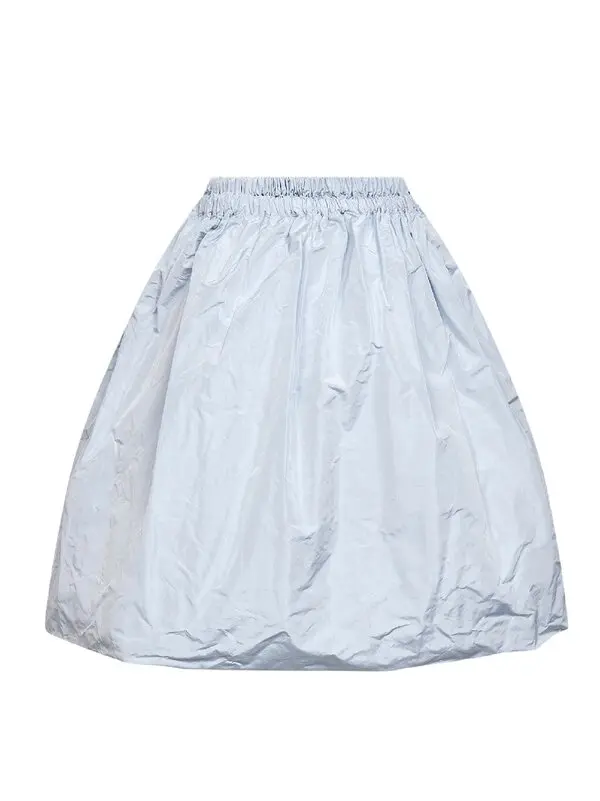 Prada Light Blue Silk Technical Taffeta Short Skirt
