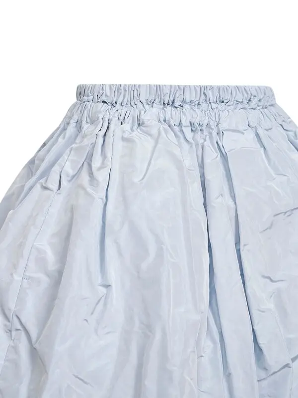 Prada Light Blue Silk Technical Taffeta Short Skirt