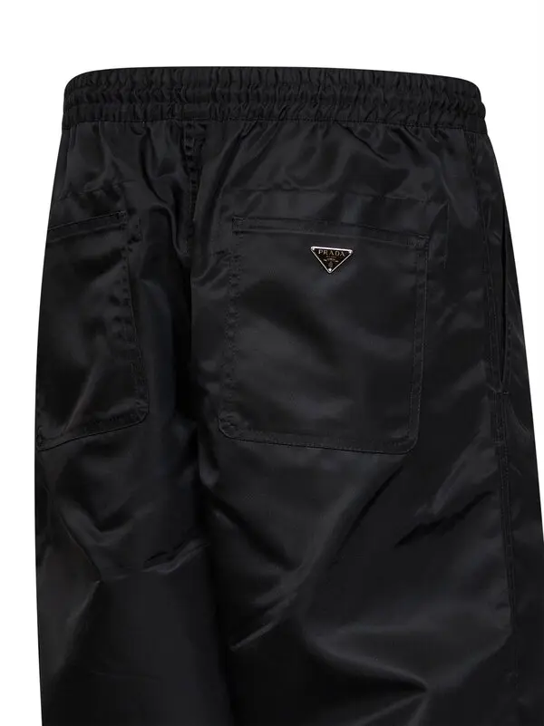 Prada Re-nylon Trousers With Elasticated Waistband