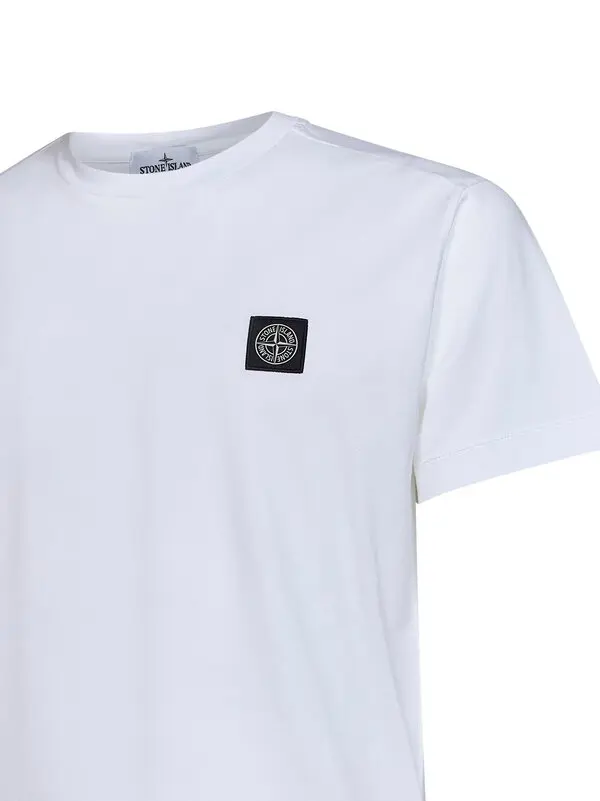 Stone Island White 60/2 Cotton Jersey Slim-fit T-shirt - Multicolor