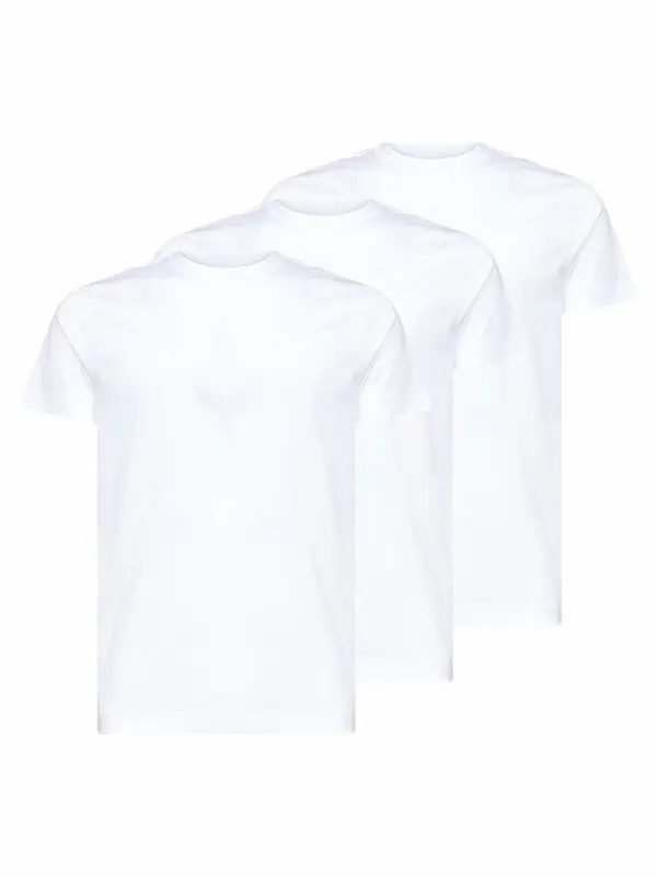 Prada Abbigliamento White Cotton Jersey 3-pack T-shirt