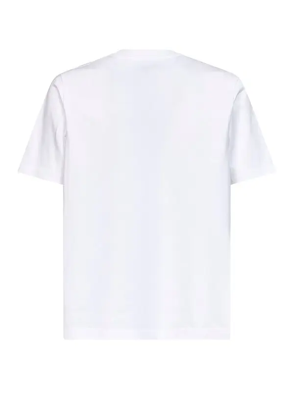 Casablanca White Cotton Jersey Diamond Logo T-shirt