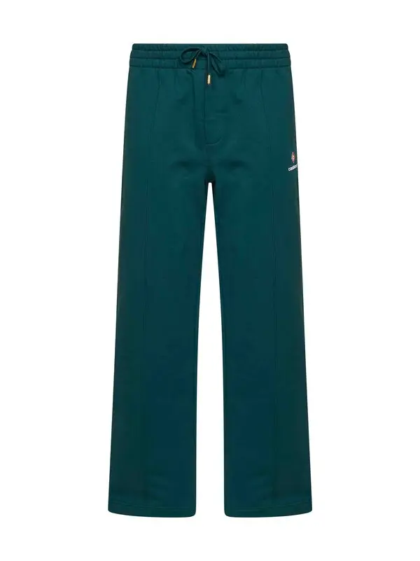 Casablanca Green Loopback Cotton Sport Type Classic Joggers - Multicolor