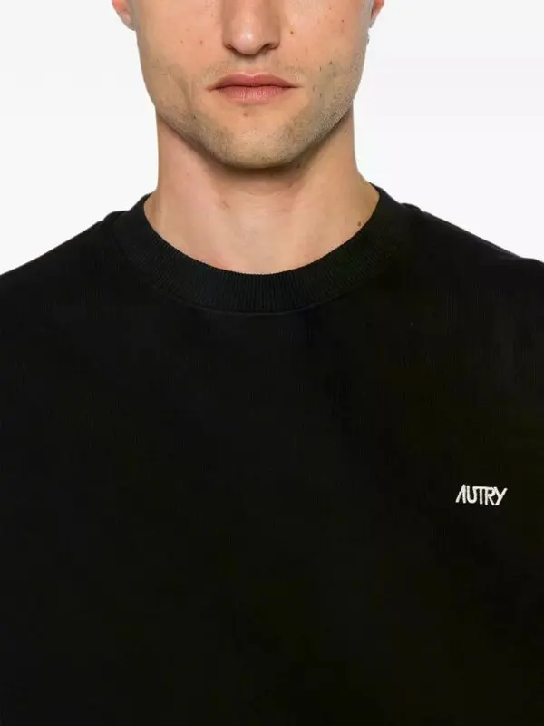 AUTRY Logo Embroidered Cotton Sweater
