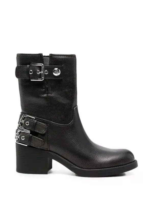 Guess Leather Buckled Boots