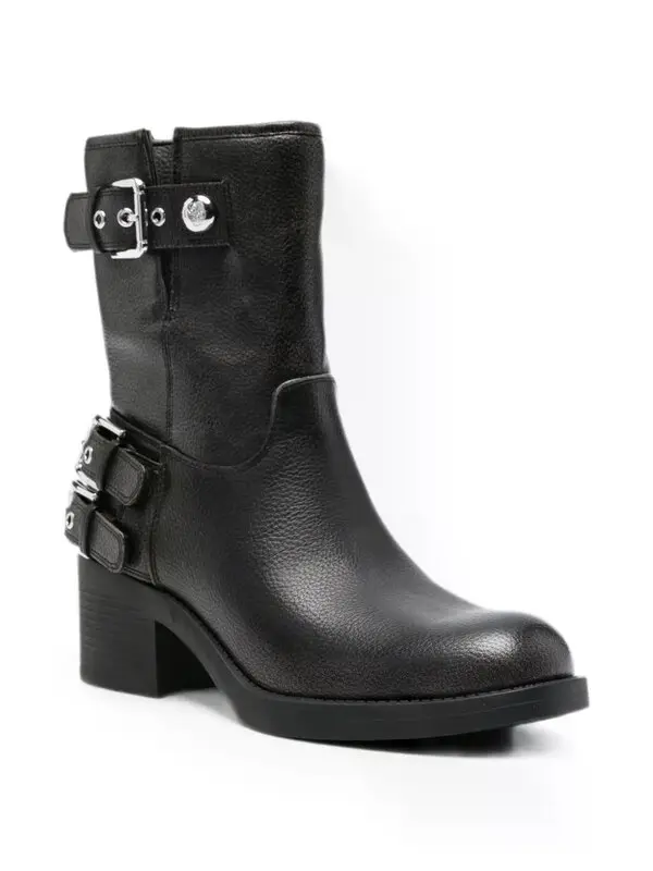 Guess Leather Buckled Boots