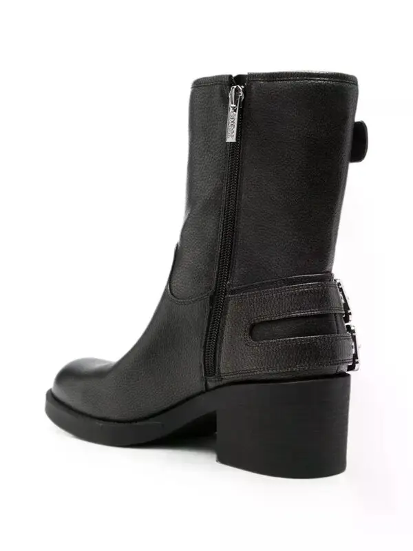 Guess Leather Buckled Boots
