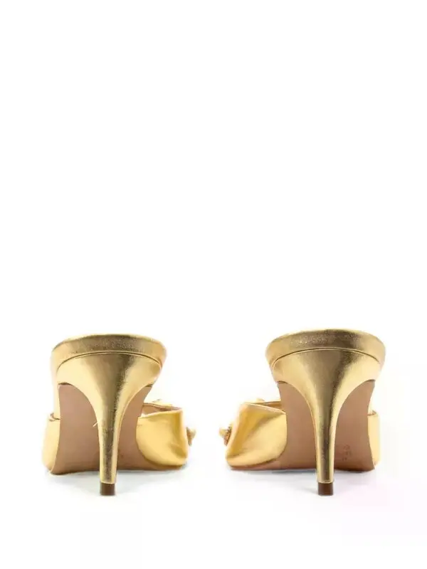 ANDREA CARRANO Embellished Detail Open Toe Stiletto Heel Sandals