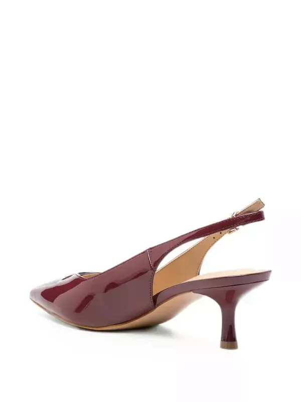 Guess Patent Leather Logo Plaque Slingback Pumps