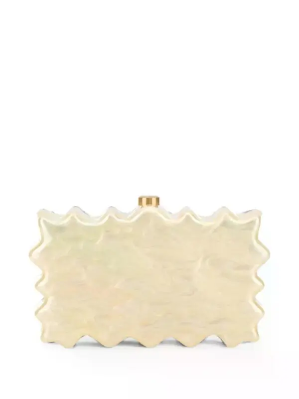 Cult Gaia Paloma Wavy Clutch - Neutrals