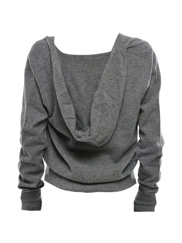 Malo Hooded V-neck Sweater