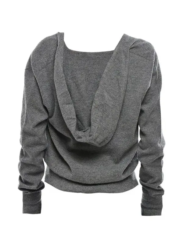 Malo Hooded V-neck Sweater