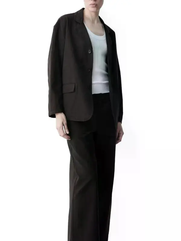 LEBOR GABALA Oversized Notched Lapel Blazer