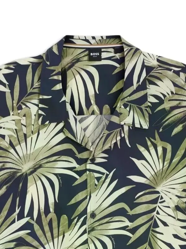 BOSS Palm-leaf-print Shirt