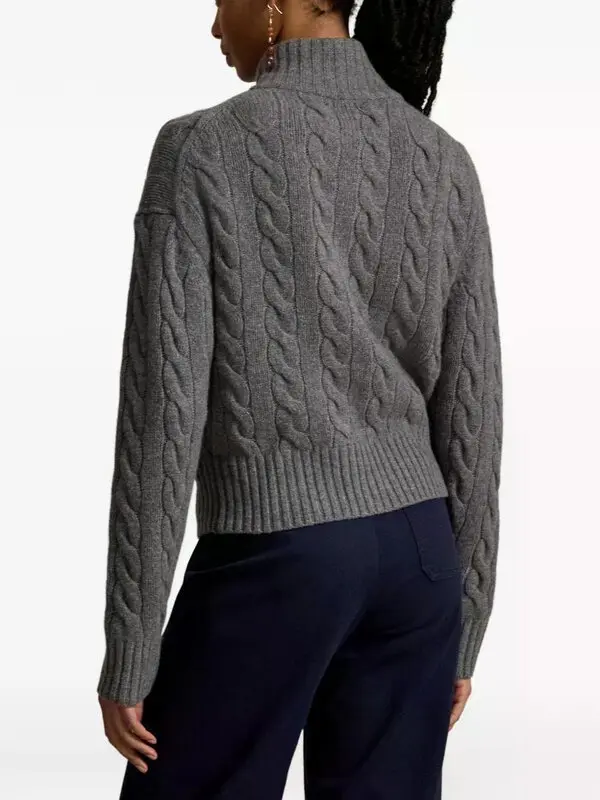 Polo Ralph Lauren Cable-knit Embroidered-logo Sweater