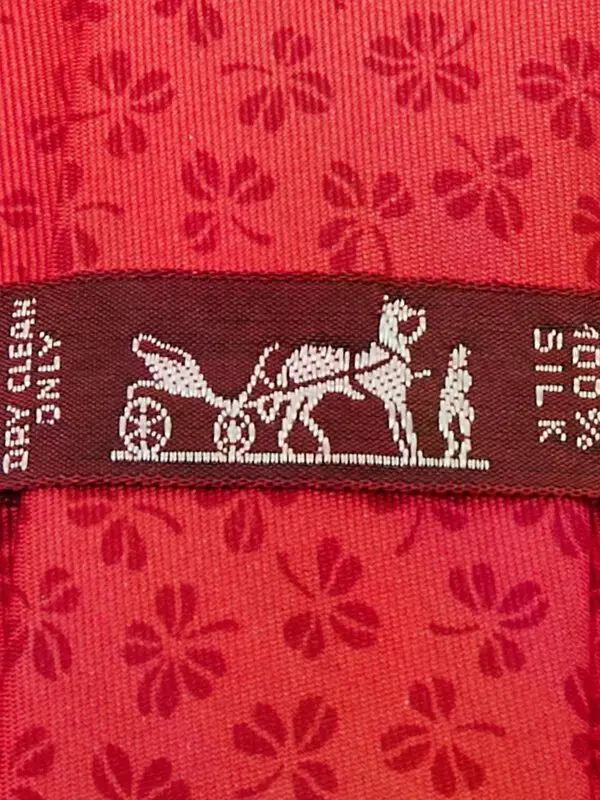 Hermès Leaf-print Silk Tie