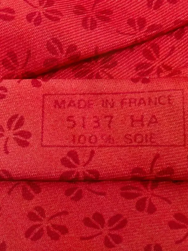 Hermès Leaf-print Silk Tie
