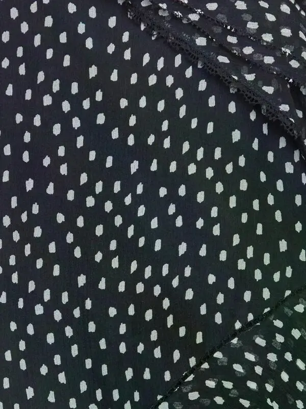 Simkhai Speckle-print Ruffled Maxi Dress