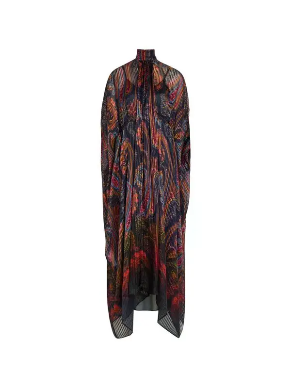 Etro Paisley-print Maxi Dress - Blue