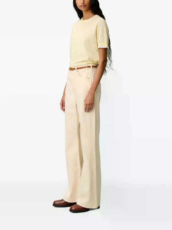 Claudie Pierlot High-waisted Flared Denim Jeans - Neutrals