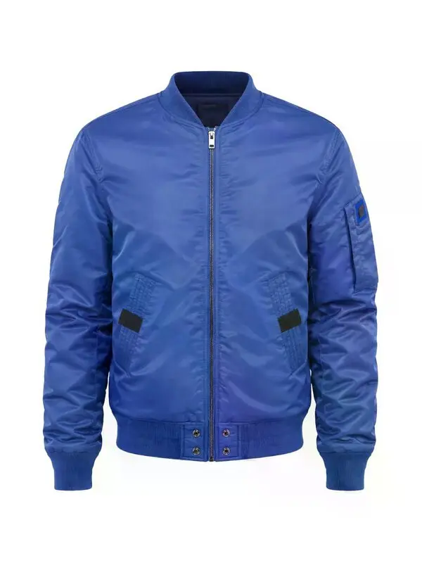 DIESEL® Ross Quilted Bomber Jacket - Blue